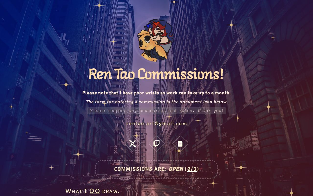 Commission Sheet
